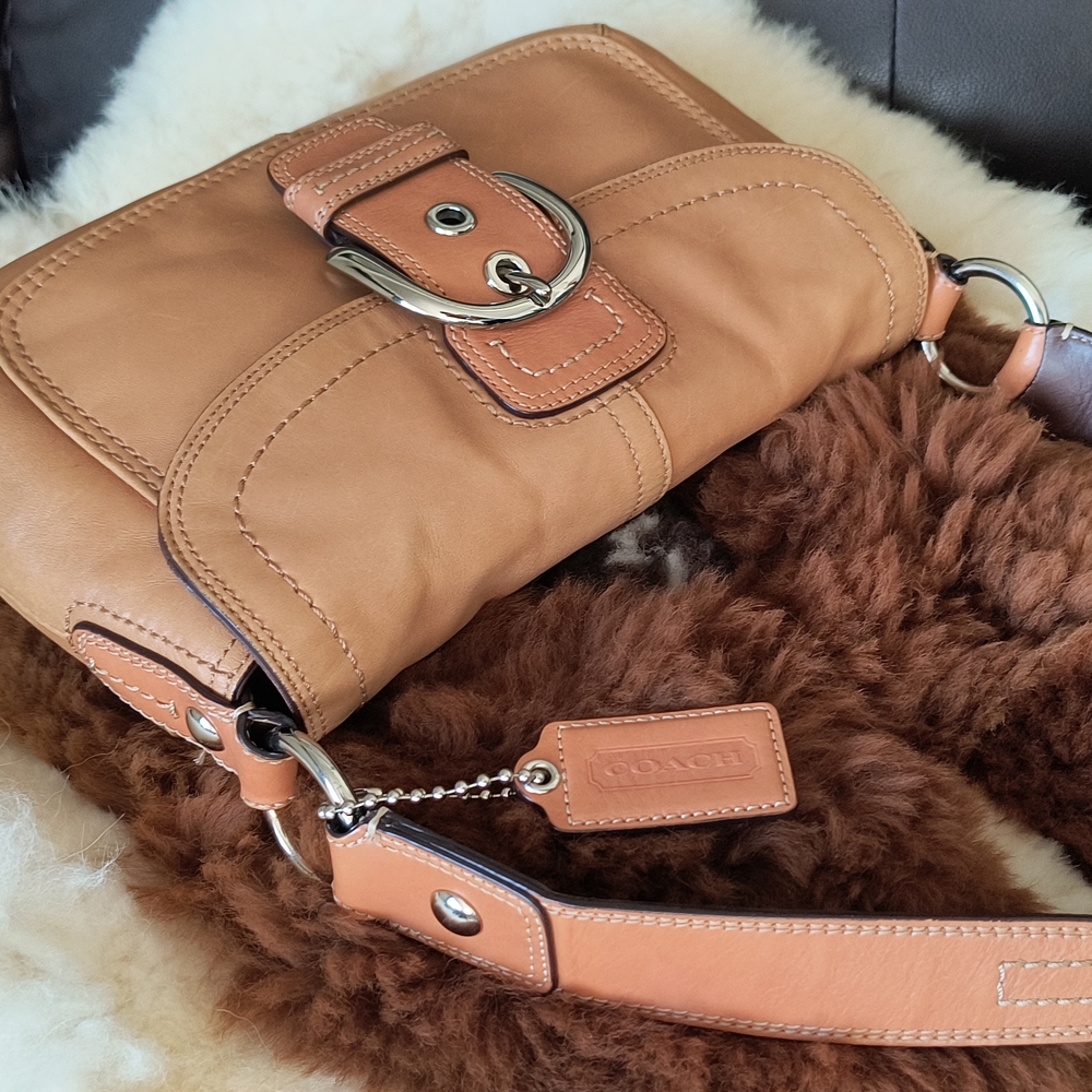 Coach Signature Saddle Natural Leather - Gem